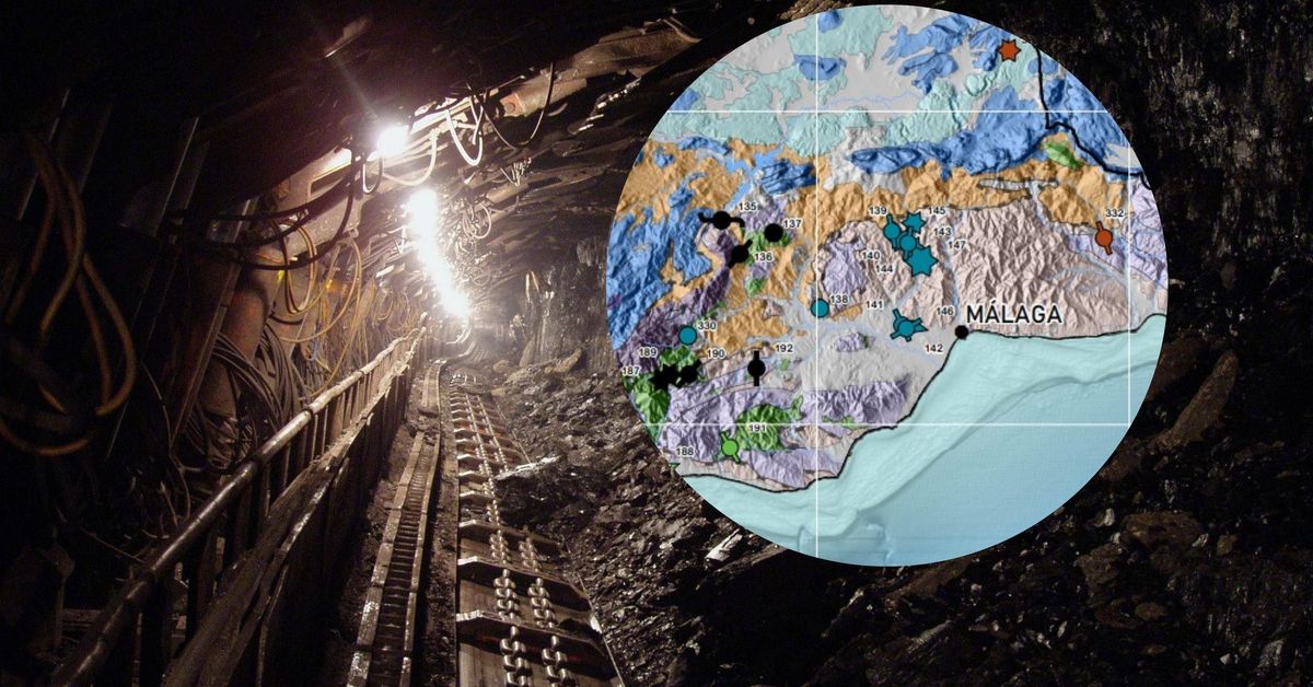 Mapa de las tierras raras y minerales críticos en Málaga