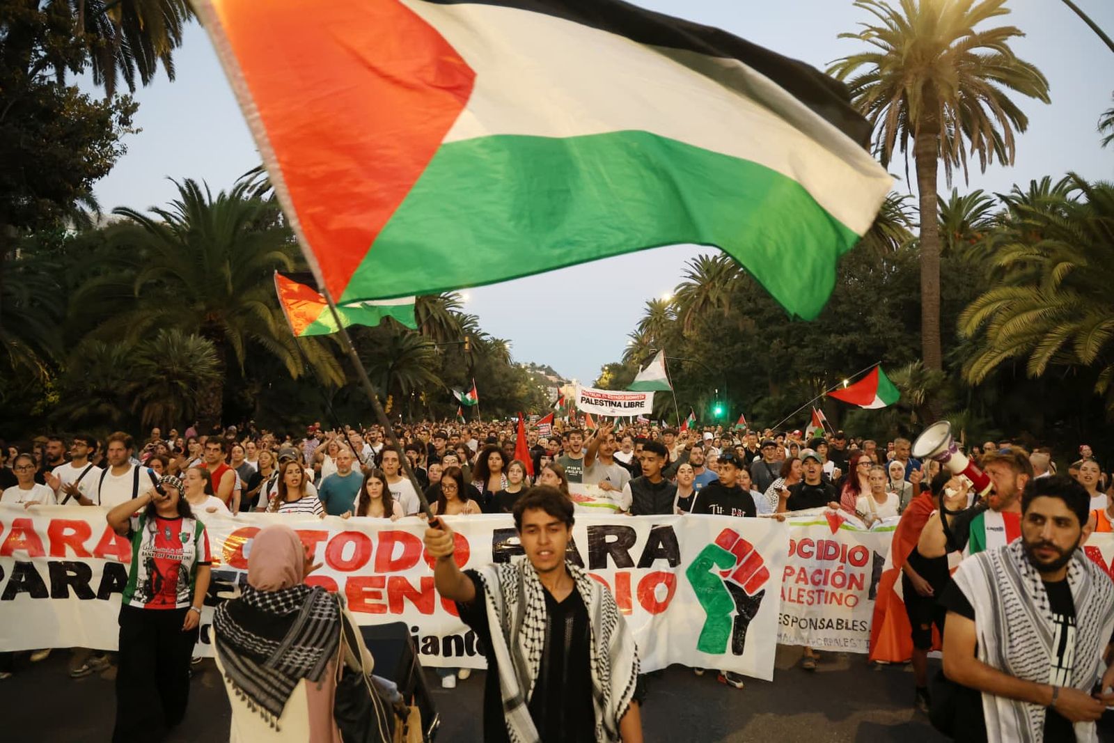Málaga reúne a unas 800 personas en la manifestación por Gaza y la ...