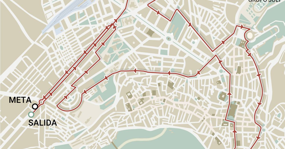 Mapa de la San Antón 2025: seis puntos clave del recorrido de la carrera