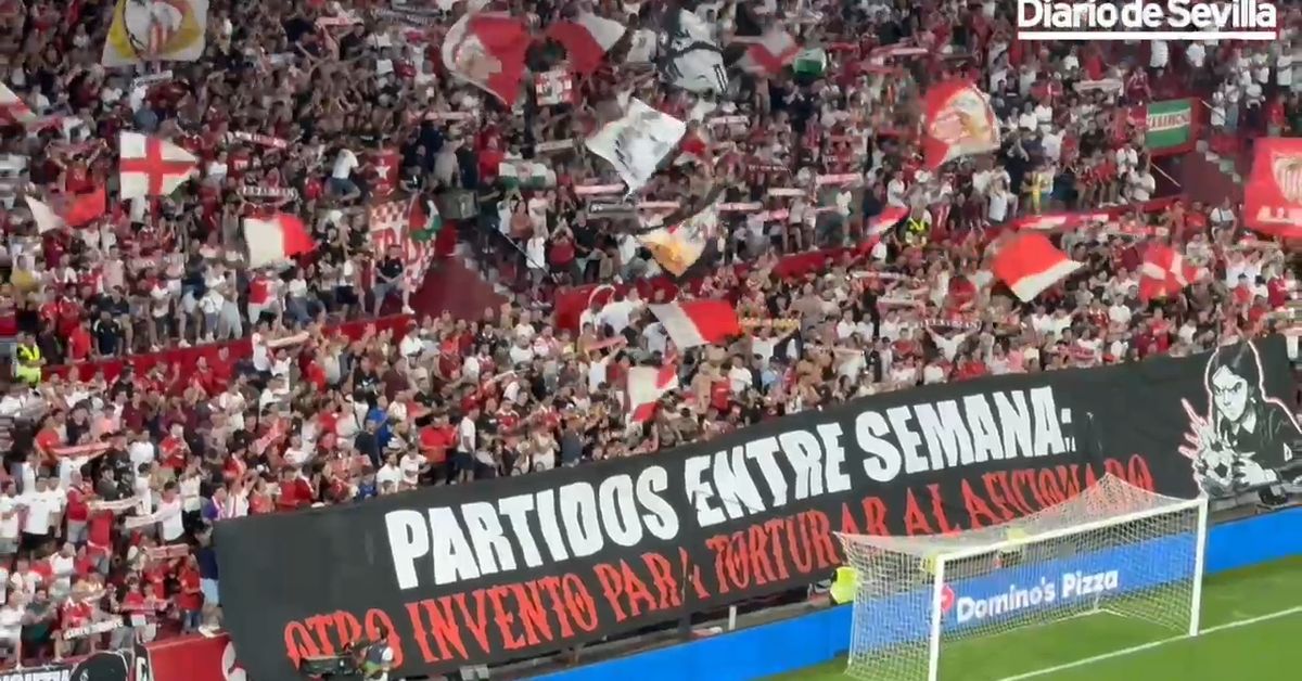 Vídeo | Biris Norte rompe su "descanso" con un nuevo tifo reivindicativo