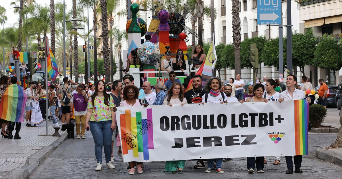 Manifestación Orgullo LGTBI+ en Jerez