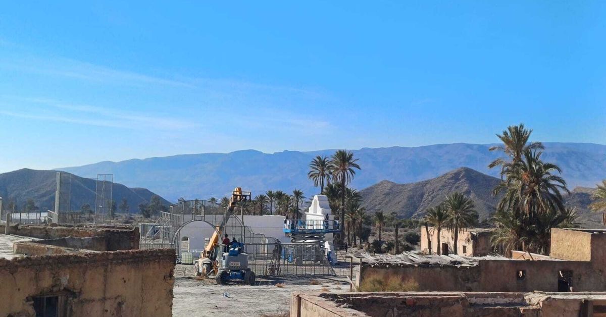 El Chorrillo en Sierra Alhamilla se adapta para el rodaje de una serie ...
