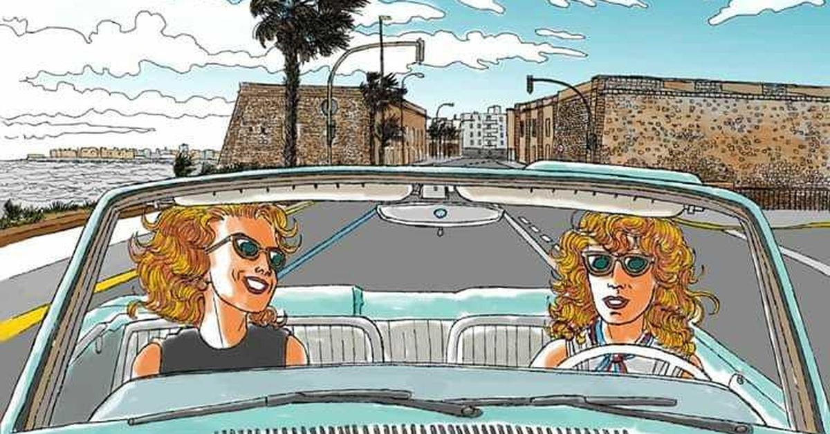 Ilustraciones Ángel Olivera: Hollywood rueda en Cádiz