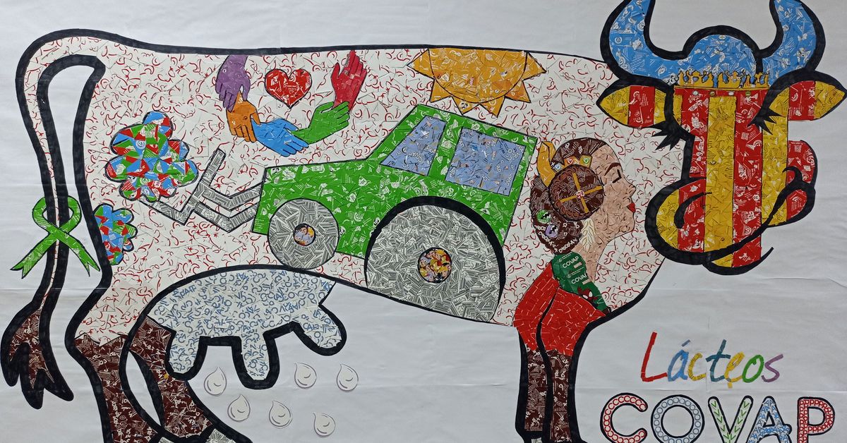 La vaca de los bricks de leche de Covap rendirá homenaje a las víctimas ...