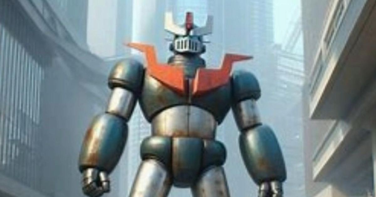 Mazinger Z visto como un robot real por la Inteligencia Artificial