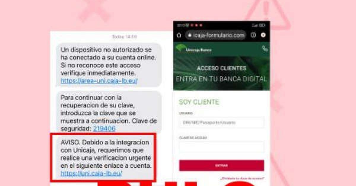 Alerta en Cádiz por correos y sms fraudulentos que suplantan a Unicaja ...