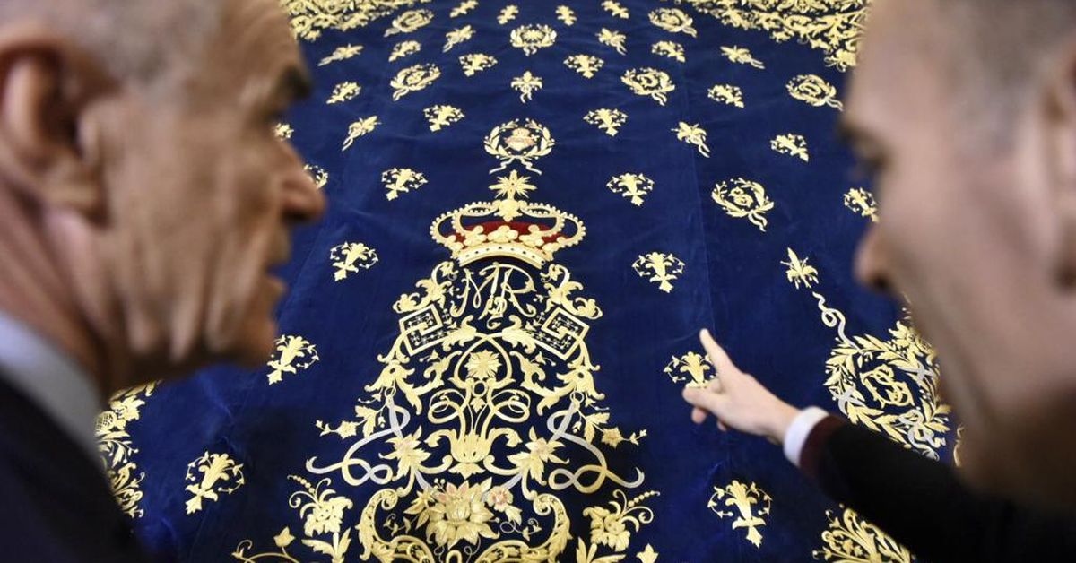 El Santo Ángel presenta el nuevo manto para su Dolorosa y el proyecto ...