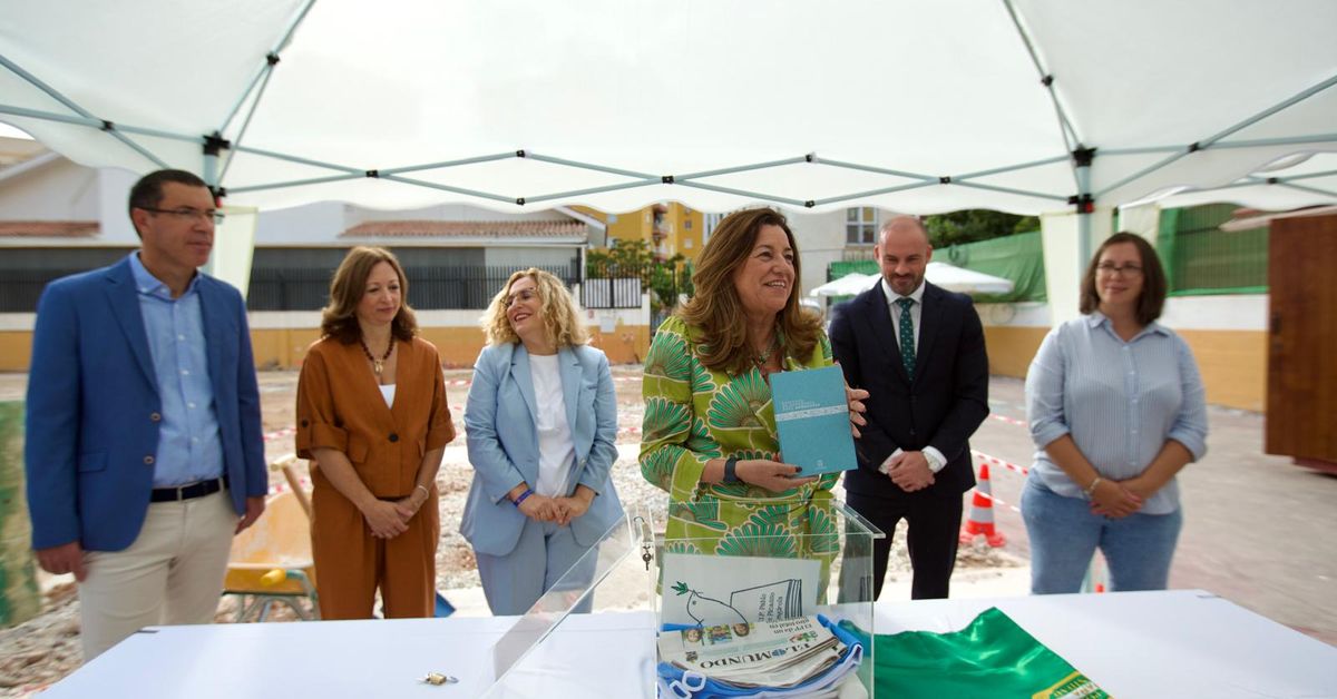 La Junta coloca la primera piedra de la nueva sede del colegio Ruiz ...