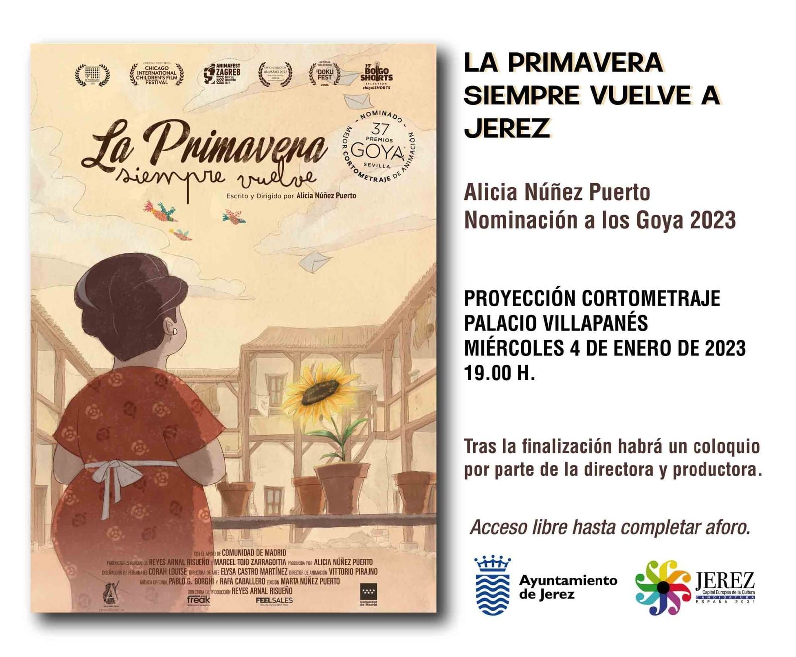 El corto ‘La primavera siempre vuelve’, nominado a los Goya, se ...