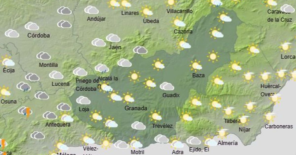 Tiempo Granada | Máximas en descenso y posibles precipitaciones este ...