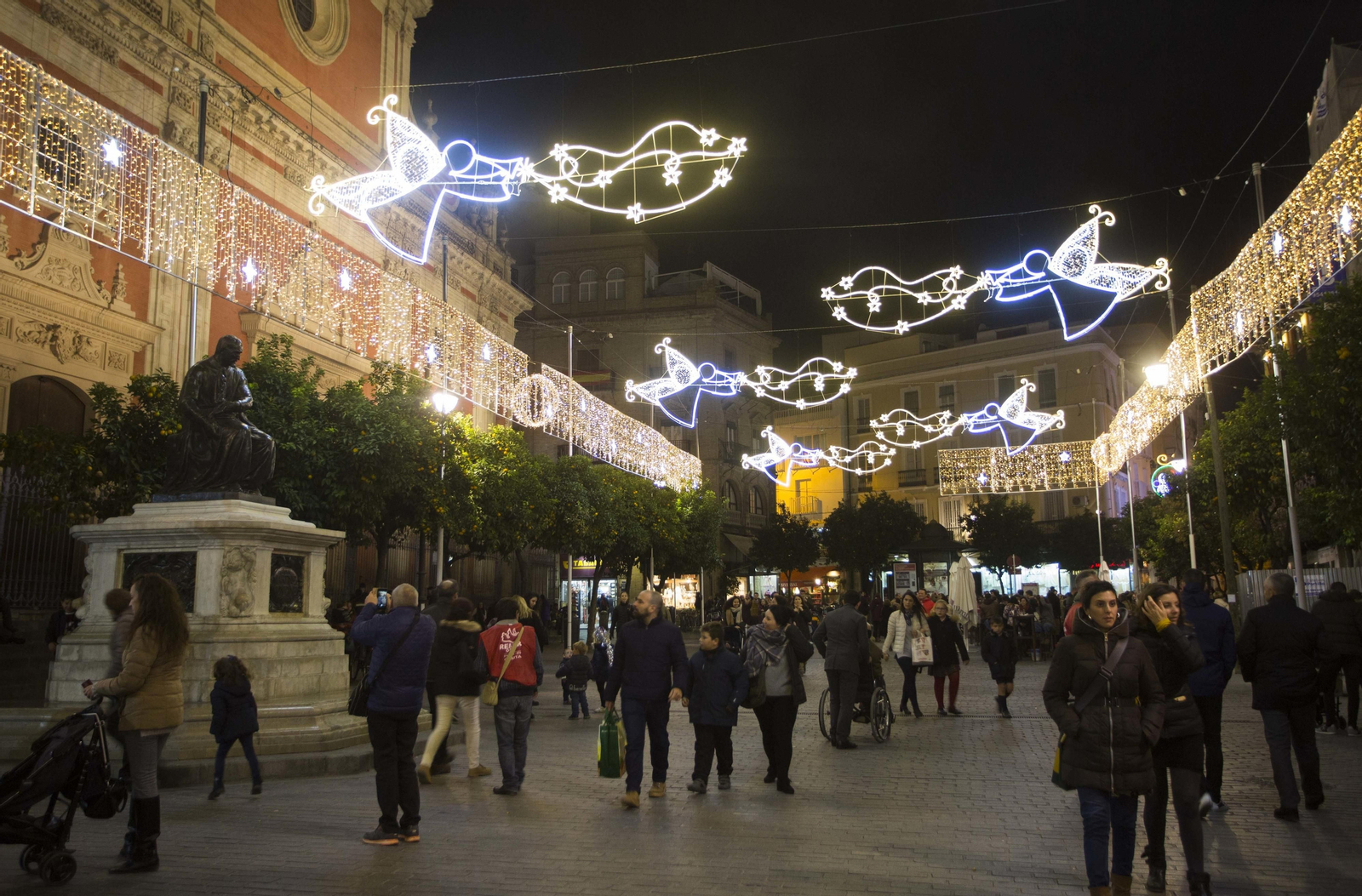La inauguración del alumbrado de Navidad de Sevilla