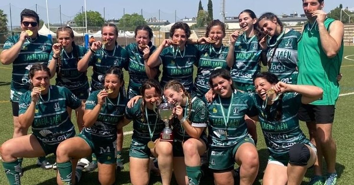 Las chicas del Jaén Rugby, campeonas del Andaluz femenino de Seven