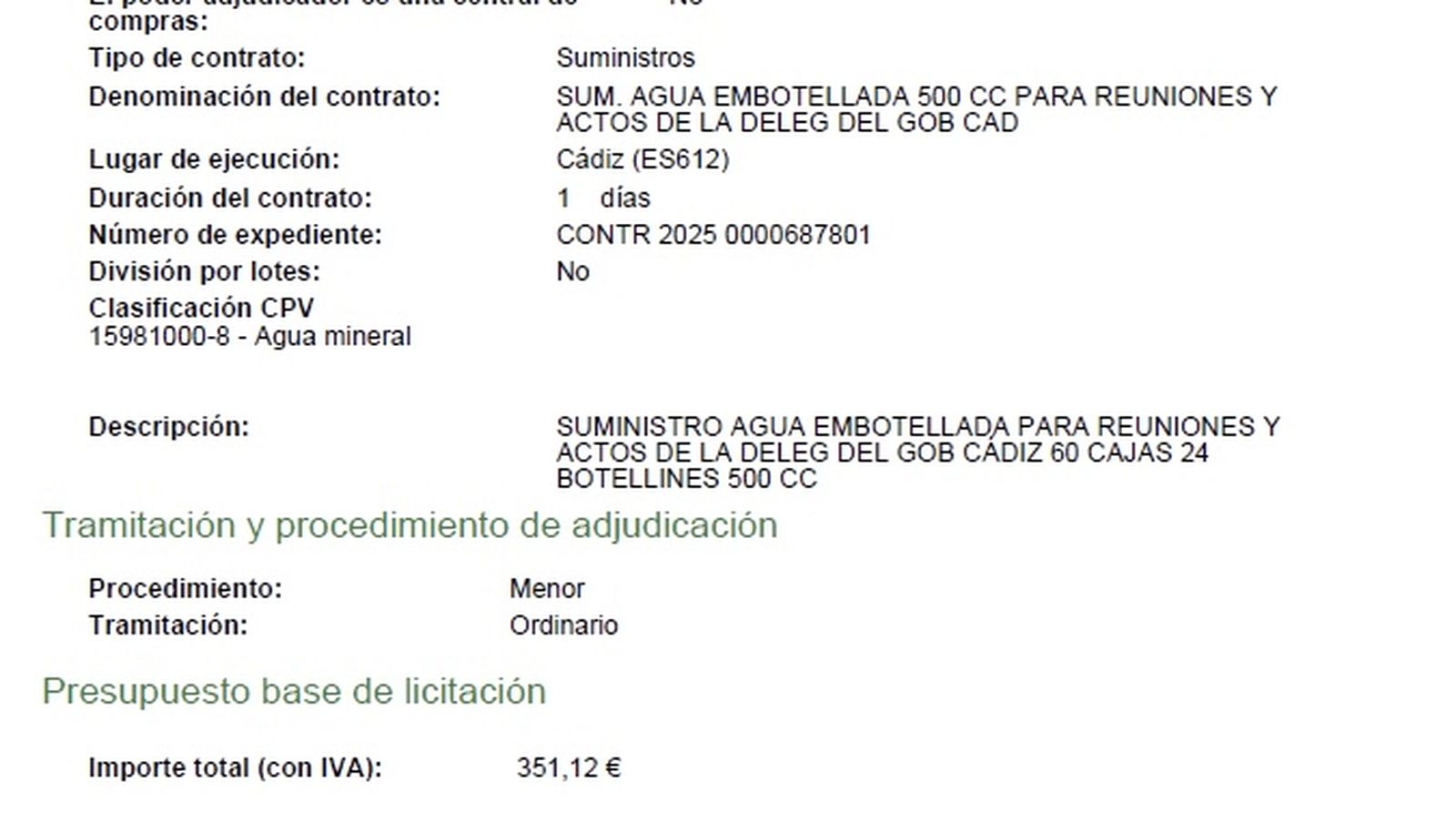 La Cajera no puede beber agua del grifo
