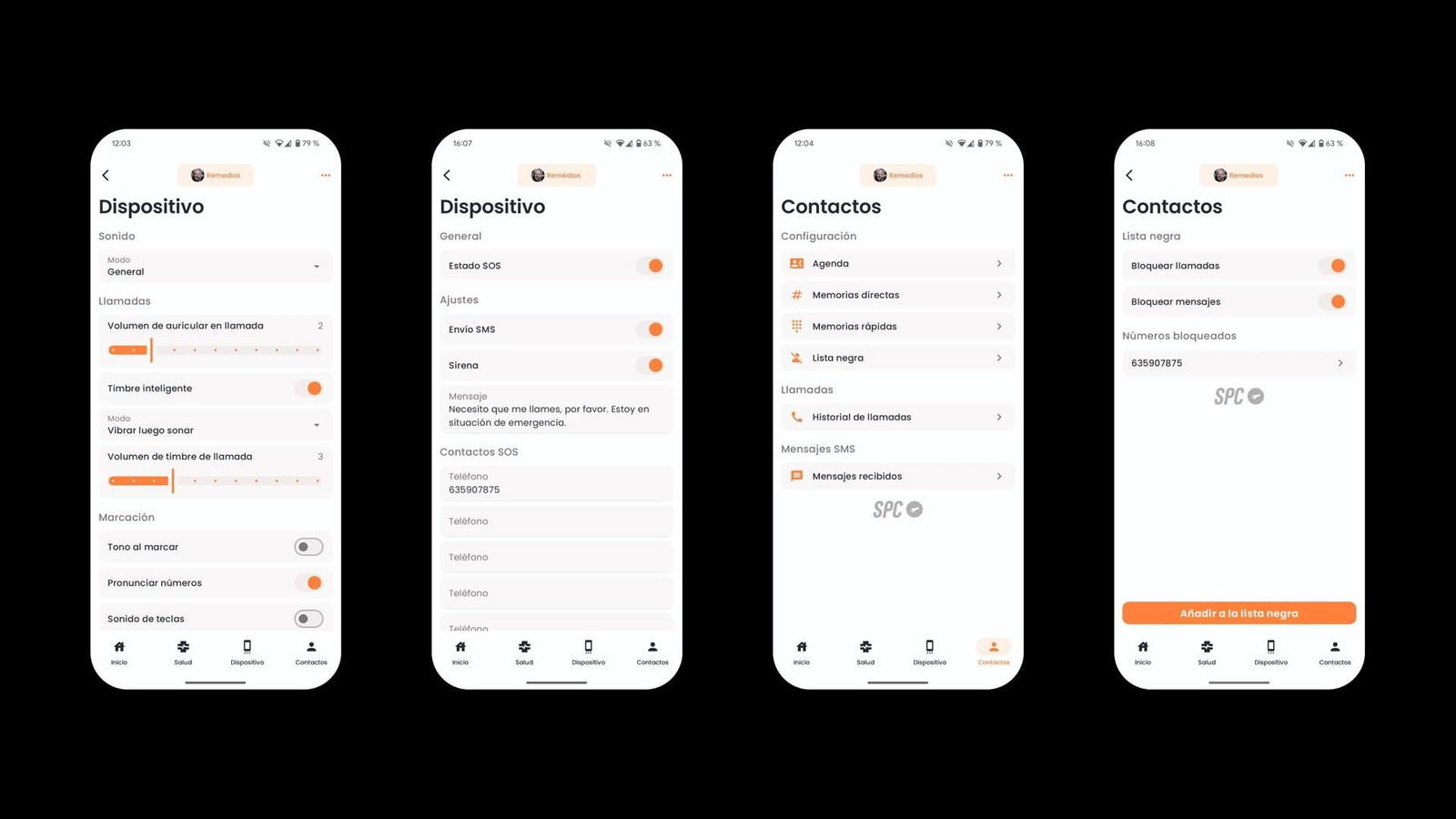 La aplicación SPC Care y el móvil SPC Polaris, en imágenes