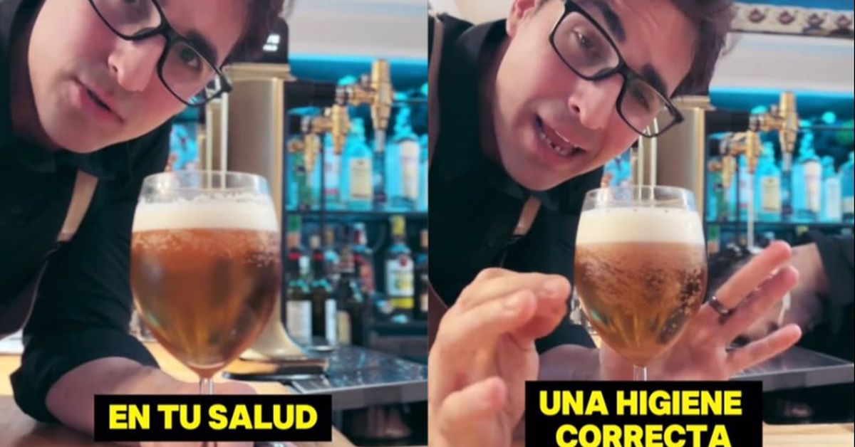 Un hostelero alerta: si ves esto en tu cerveza, mejor no te la bebas